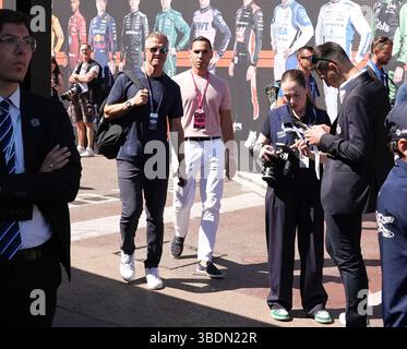 Ralf Schumacher with partner Etienne Bousquet-Cassagne at the Sky ...