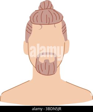 sidepart hairstyles for men cartoon vector illustration Stock Vector ...