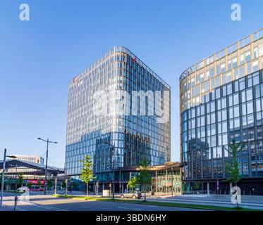 Wien, Vienna: office building The Icon Vienna in Quartier Belvedere in ...