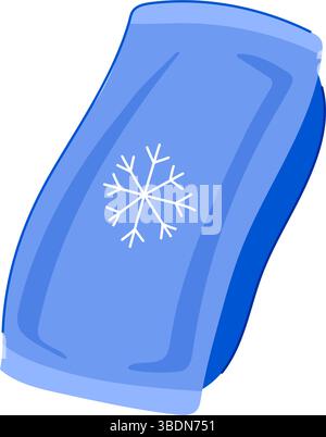 swelling ice pack for injuries cartoon vector illustration Stock Vector ...