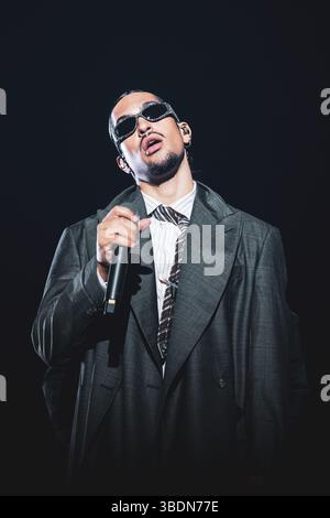 ITALY, TORINO, MAY 24TH 2025: The italian singer and songwriter Mahmood ...