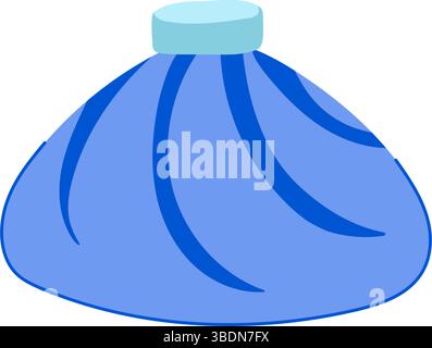 soothing ice pack for injuries cartoon vector illustration Stock Vector ...