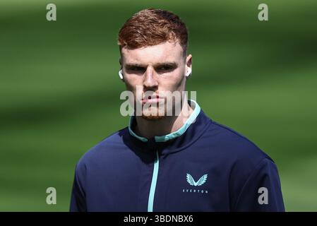Jake O'Brien Of Everton Arrives during the Burnley v Everton Premier ...