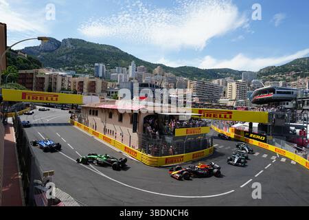 A general view of Rascasse during the Monaco Grand Prix at the Circuit ...