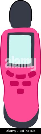flute noise level meter cartoon vector illustration Stock Vector Image ...