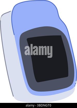 pulse oxygen fingertip monitor cartoon vector illustration Stock Vector ...