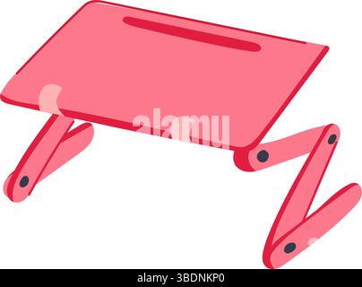 lightweight portable lap desk cartoon vector illustration Stock Vector ...
