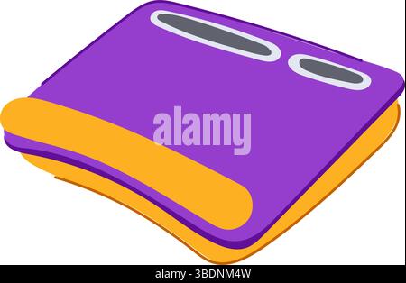 foldable portable lap desk cartoon vector illustration Stock Vector ...