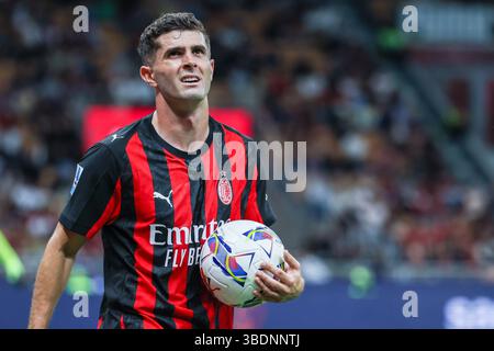 Christian Pulisic of AC Milan looks dejected during the Serie A ...