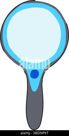 clarity reading magnifier cartoon vector illustration Stock Vector ...