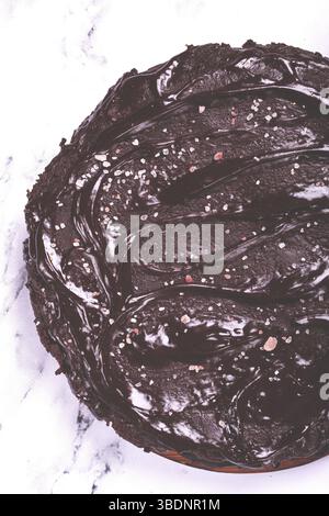marble cake on kitchen table Stock Photo - Alamy