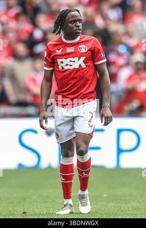 Tyreece Campbell of Charlton Athletic during the Charlton Athletic v ...