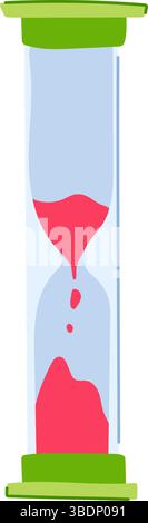 patience sand timer kids cartoon vector illustration Stock Vector Image ...