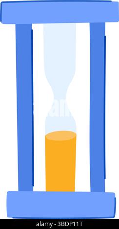 patience sand timer kids cartoon vector illustration Stock Vector Image ...