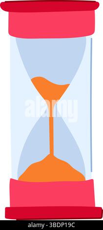 countdown sand timer kids cartoon vector illustration Stock Vector ...