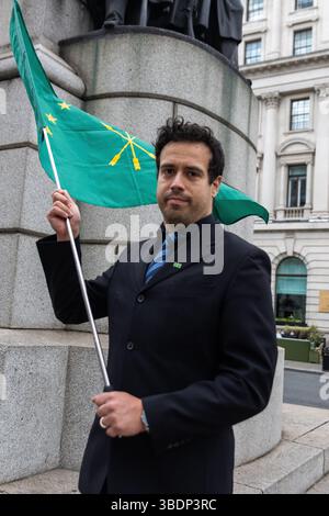 Members of the Circassian community gathered by the Crimean memorial to ...