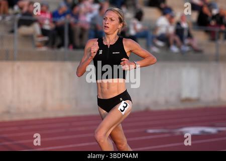 Lucy Jenks (USA) wins a women's 5,000m heat in 15:14.86 during Sound ...