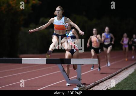 Kaylee Mitchell (GER) places fifth in the USATF women's steeplechase in ...