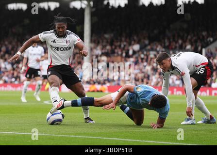 Fulham’s Jorge Cuenca during the Premier League match at Craven Cottage ...