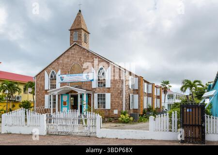 200 year old Methodist Church in Phillipsburg, St. Maarten in the ...
