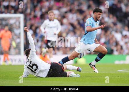 Fulham’s Jorge Cuenca during the Premier League match at Craven Cottage ...