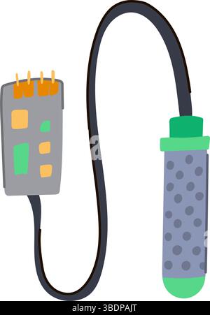 bordeaux soil moisture sensor cartoon vector illustration Stock Vector ...