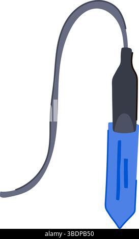 flute soil moisture sensor cartoon vector illustration Stock Vector ...