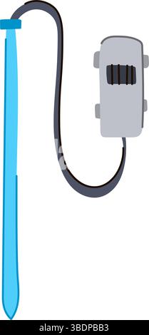 merlot soil moisture sensor cartoon vector illustration Stock Vector ...