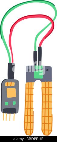 bordeaux soil moisture sensor cartoon vector illustration Stock Vector ...