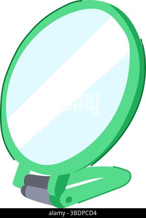 visual speech therapy mirror cartoon vector illustration Stock Vector ...