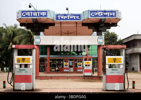Borak Filling Station along N5 highway at Kalampur, Bangladesh, with ...