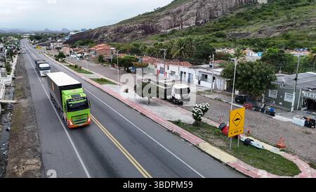 federal highway br-116 in bahia milagres, bahia, brazil - may 2, 2025 ...