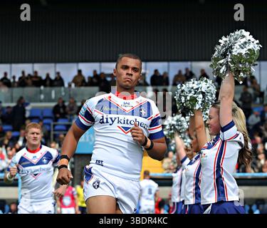Corey Hall of Wakefield Trinity before the Betfred Super League round ...