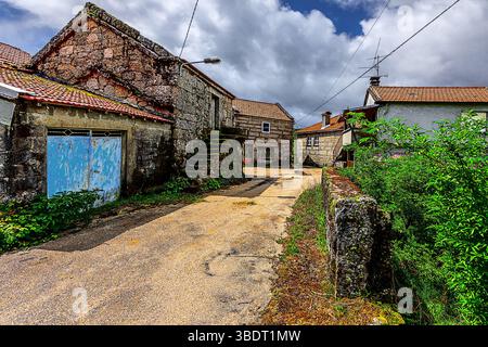 Castro Laboreiro, Portugal May 02, 2024: Small historic dwellings ...