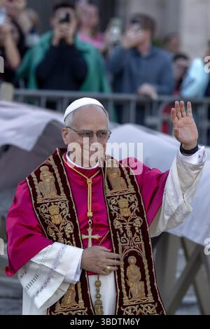 Pope Leo XIV arrives to preside over a Mass in the Archbasilica of St ...