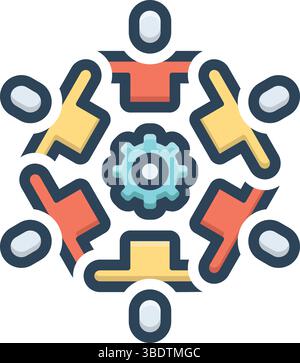 Icon for teamwork, teaming Stock Vector Image & Art - Alamy