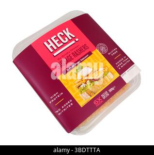 Heck smoky chicken sausage rashers in a 300g pack containing six ...