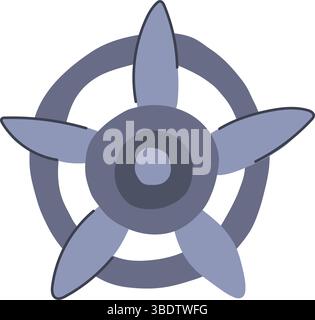 motor cooling fan cartoon vector illustration Stock Vector Image & Art ...