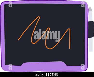 bluetooth digital handwriting pad cartoon vector illustration Stock ...