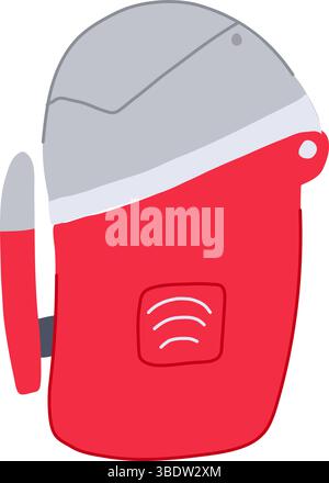 positioning gps beacon cartoon vector illustration Stock Vector Image ...
