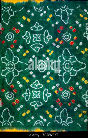 Tie dye bandhani made in Bhuj, Kutch, Gujarat, India, Asia Stock Photo ...