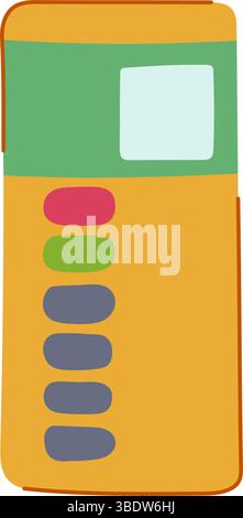 response voting clicker cartoon vector illustration Stock Vector Image ...