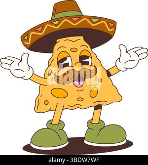 Cute Nacho Cartoon Character Stock Vector Image & Art - Alamy