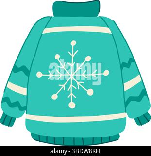cashmere winter sweater cozy cartoon vector illustration Stock Vector ...