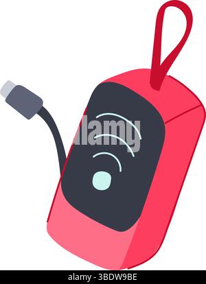 convenience wireless laptop charger cartoon vector illustration Stock ...