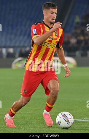 Medon Berisha of Lecce during the serie A Enilive match between SS ...