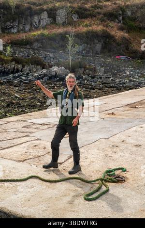 The historic Skye ferry crossing between Glenelg and Kylerhea on the ...