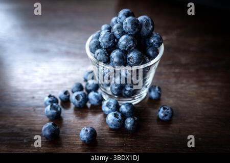 Bremen, Germany. 26th May, 2025. Blueberries, also known as bilberries ...