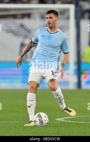 Olimpico Stadium, Rome, Italy - Alessio Romagnoli of SS Lazio on the ...