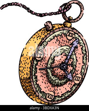 clockwork steampunk device sketch hand drawn vector Stock Vector Image ...